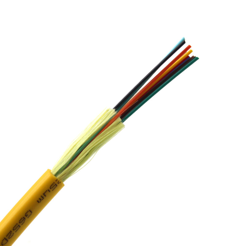 Kabel serat optik tertutup di dalam ruangan 2-24 inti 10D/20D Radius ...